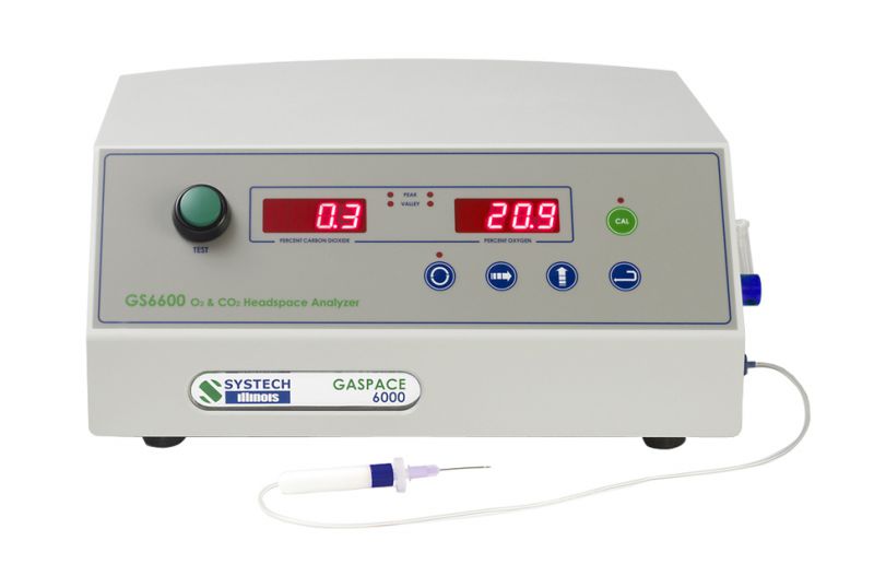 Oxygen and carbon dioxide headspace gas analyzer GS6000 - JWII